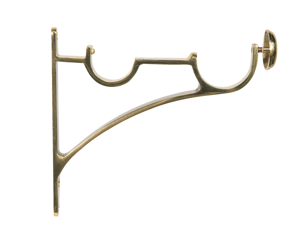 Brass Double End Bracket - Hunter & Hyland